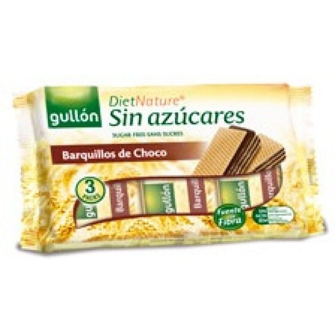 Bolacha Gullon Waffer Chocolate Dieta Natural 210grs 12 Vanibru